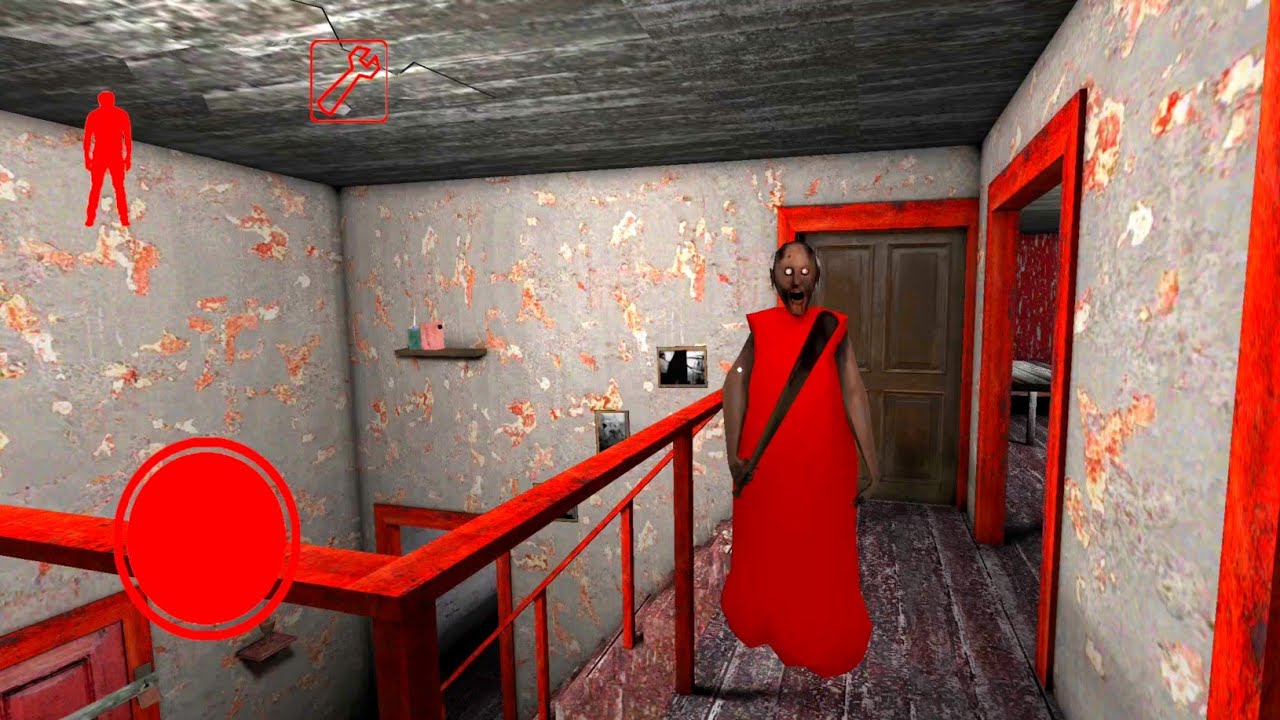 granny horror game escape | red granny Ep05 - YouTube