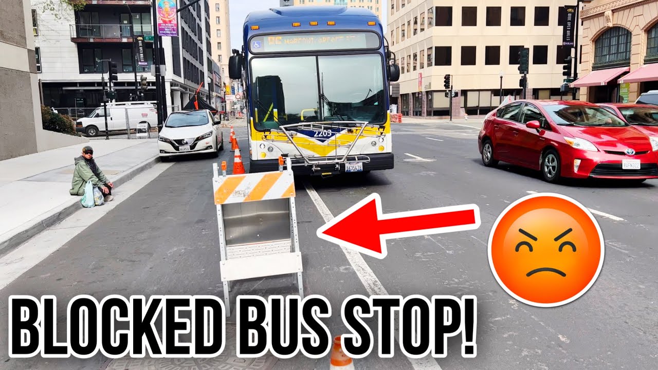 My Bus Stop Was Blocked By Construction Workers! Bus Driver Vlog - YouTube