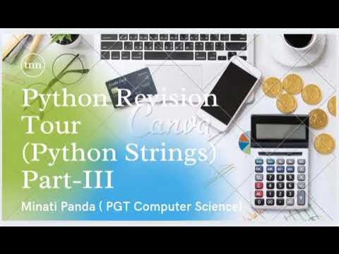 Python Revision Tour| MCQ |Part -3 |Python Strings important Questions| Class XII Computer ...