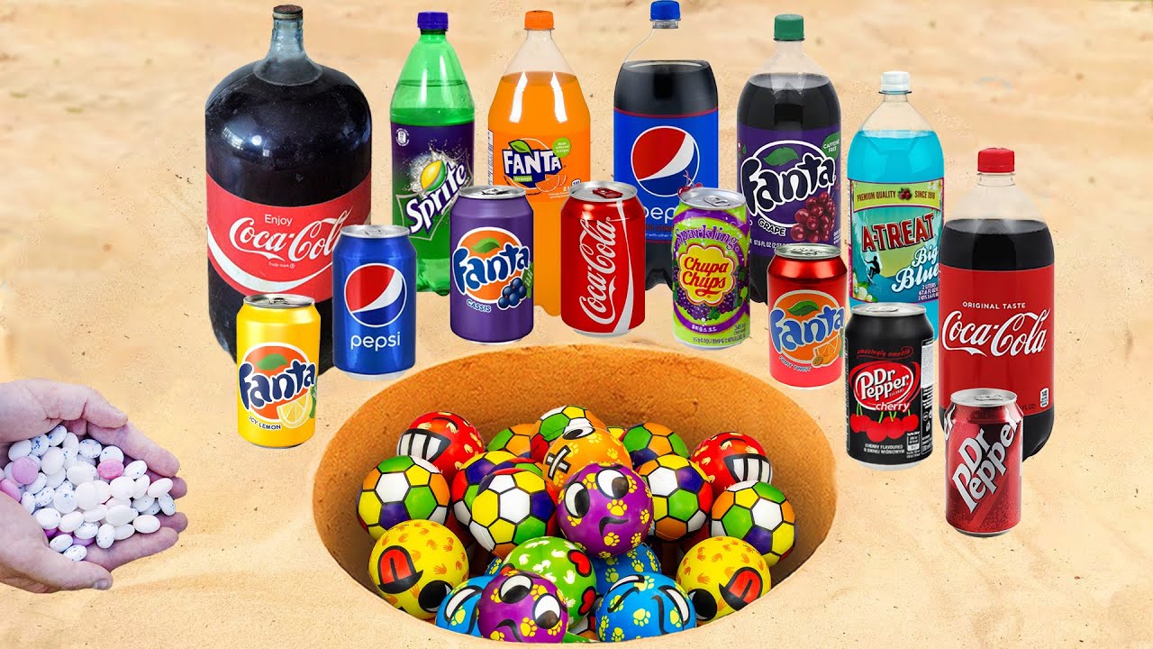 Experiment:Eruption Big Toothpaste from Coca-cola,Sprite,Fanta,Chupa ...