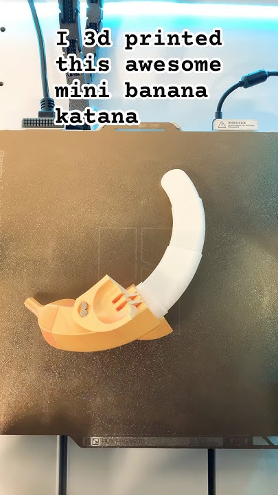 I 3d printed this awesome mini banana katana with the Bambu a1#smallbusiness #3dprinter #diy #3d ...