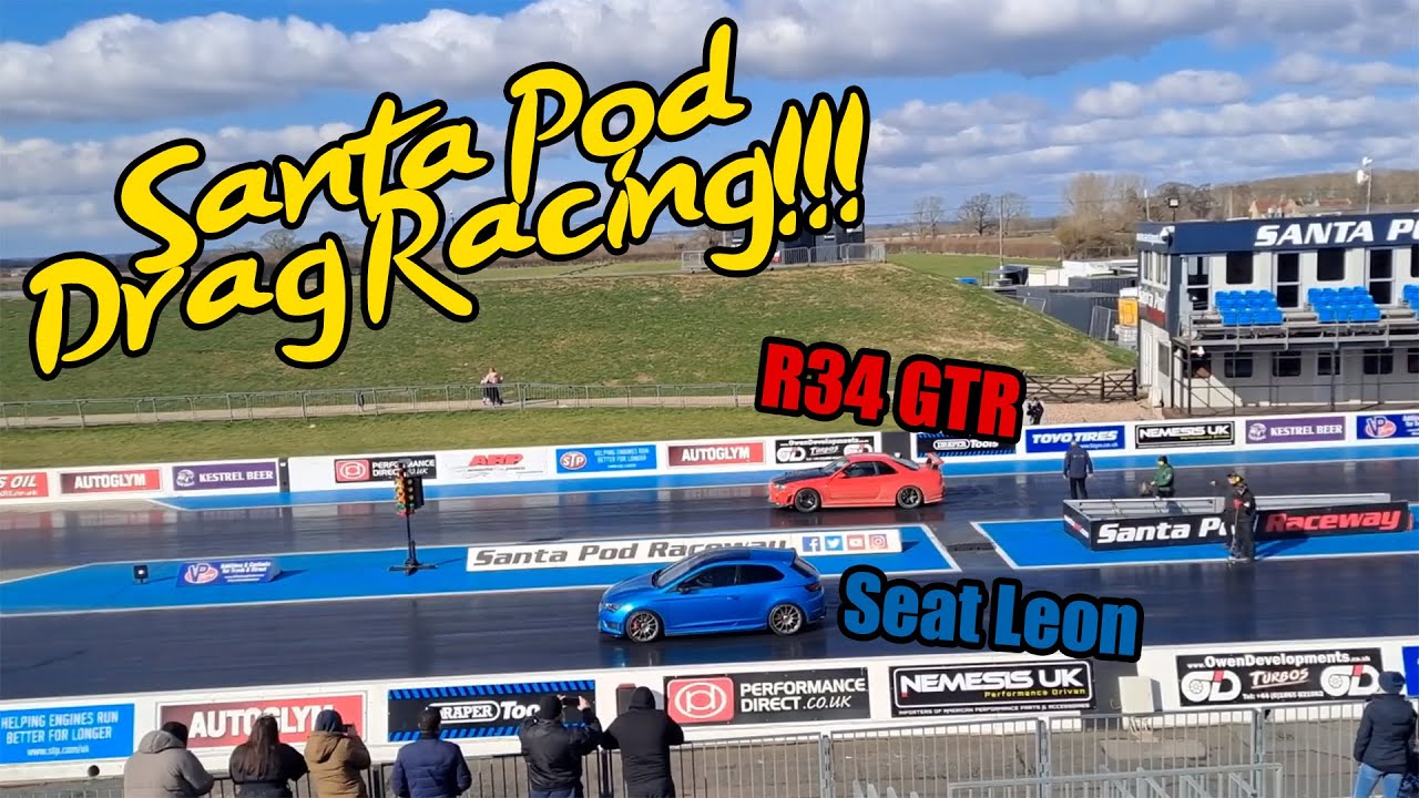 DRAG RACING AT SANTA POD RACEWAY!!! - YouTube