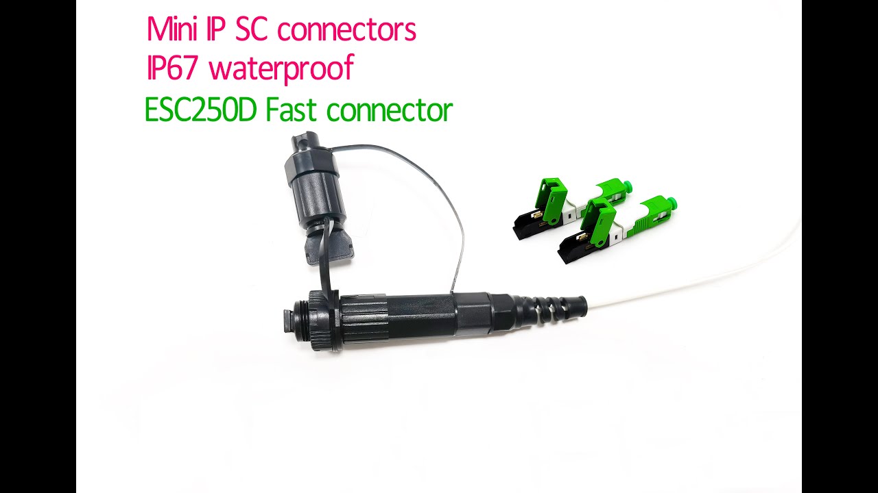 Waterproof IP Reinforced Mini SC connector For Huawei Project - YouTube