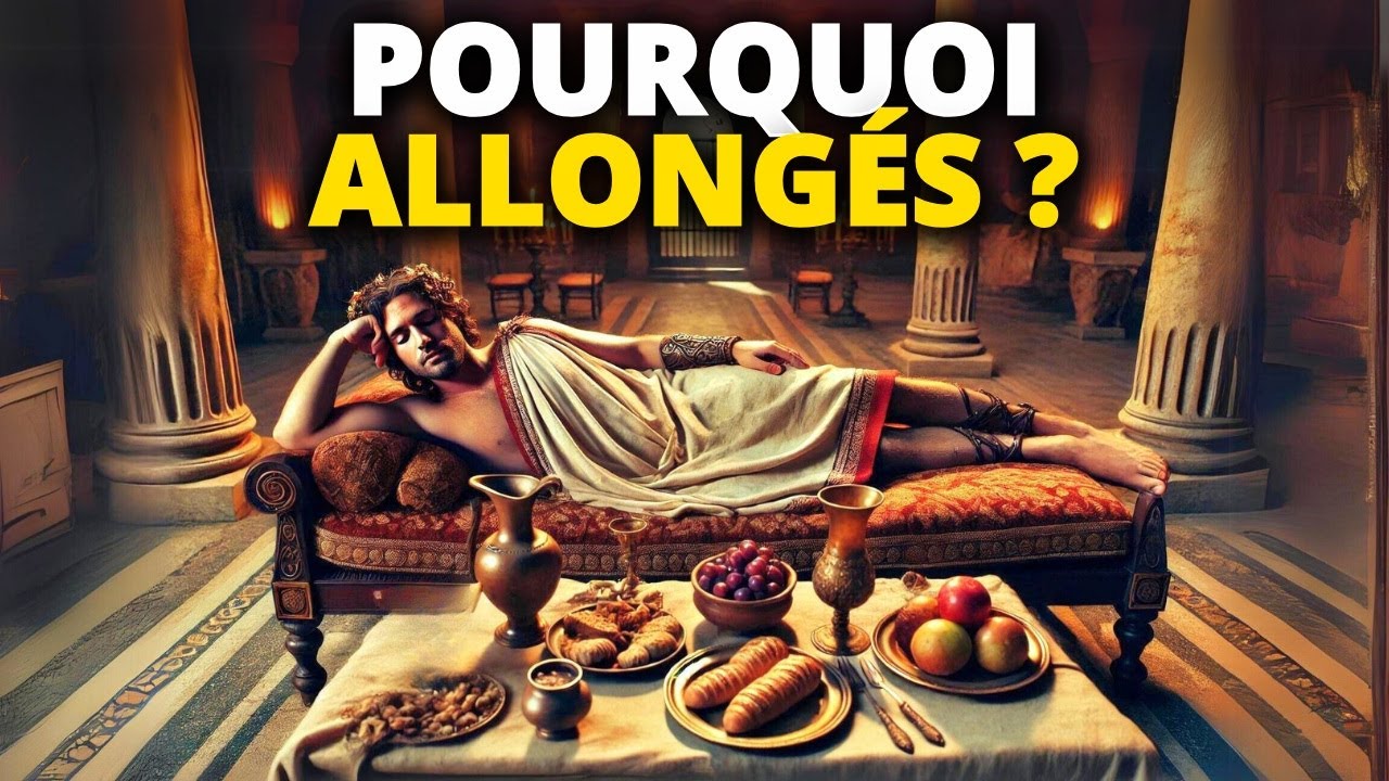 POURQUOI LES ROMAINS MANGEAIENT-ILS ALLONGÉS ? - YouTube