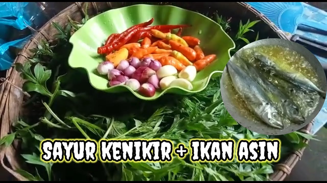 Mudah!!! Sayur daun kenikir + ikan asin ( rencekan gerih ) - YouTube