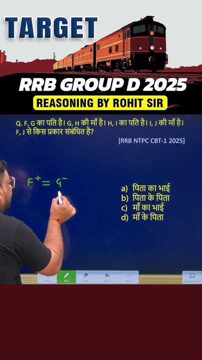 🔥BLOOD RELATIION | REASONING BY ROHIT SIR | #shorts #rrb #rrbgroupd #rrbntpc #radianmensa - YouTube