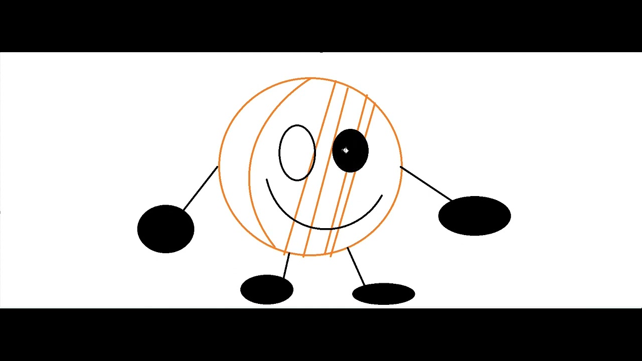 How To Draw Coiny From BFDI On MS Paint - YouTube