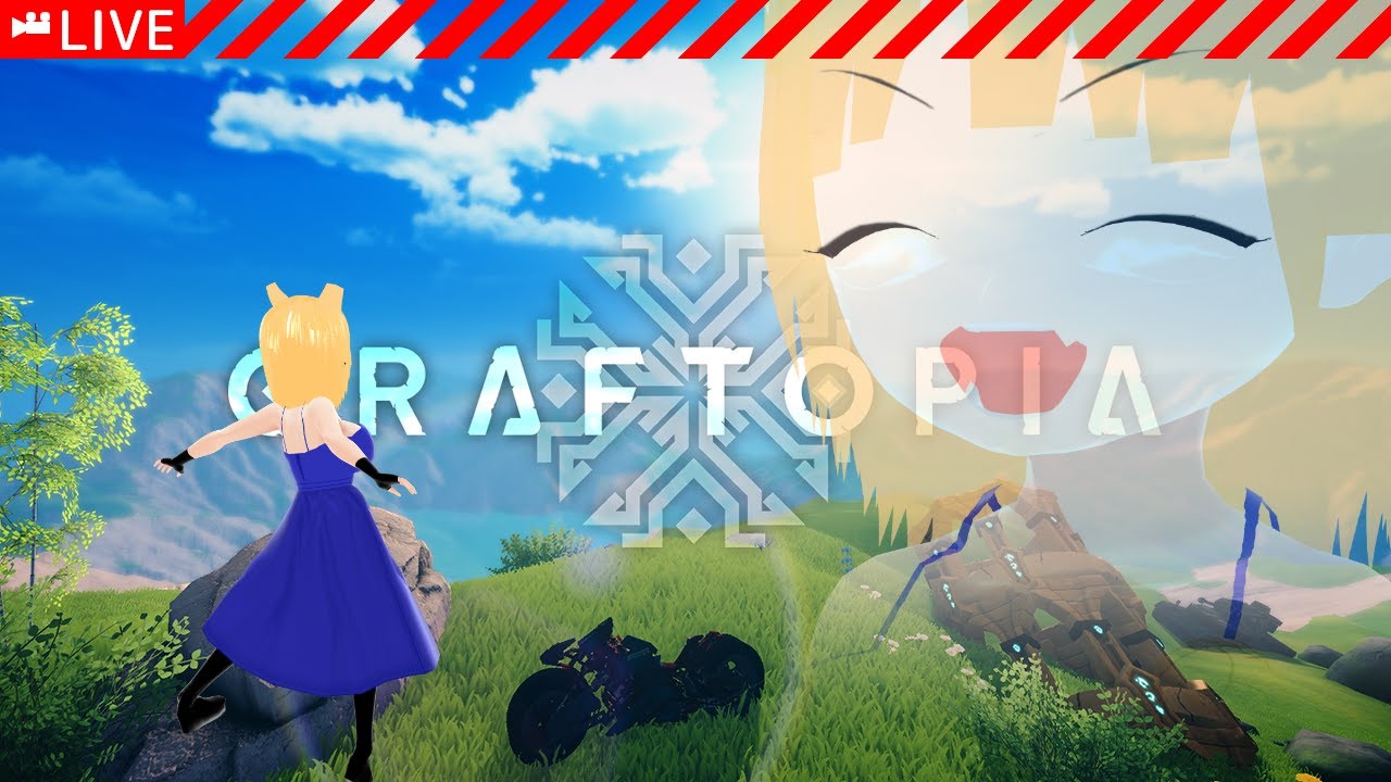 [LIVE/#craftopia #6] CRAFTOPIA 荷物届くまで遊ぶ [#Vtuber/あれぐろもると] - YouTube