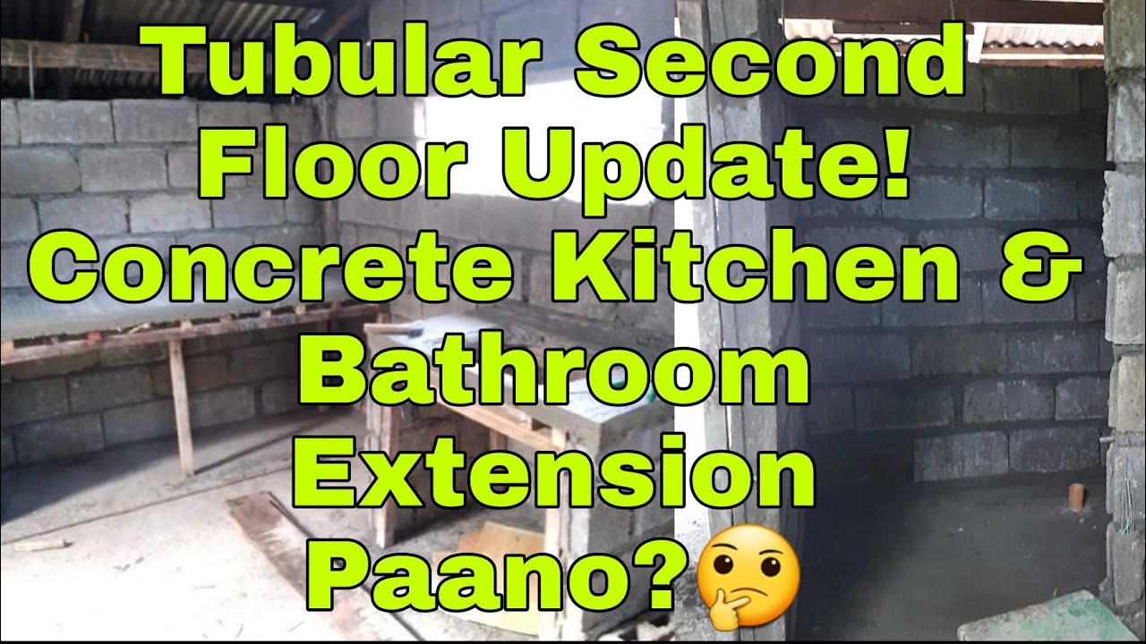 Tubular second floor update! Concrete Kitchen and Bathroom 😲 - YouTube