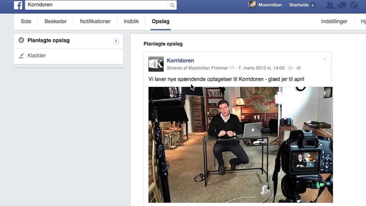 Sådan laver du et opslag med tekst, billeder, video og links - YouTube