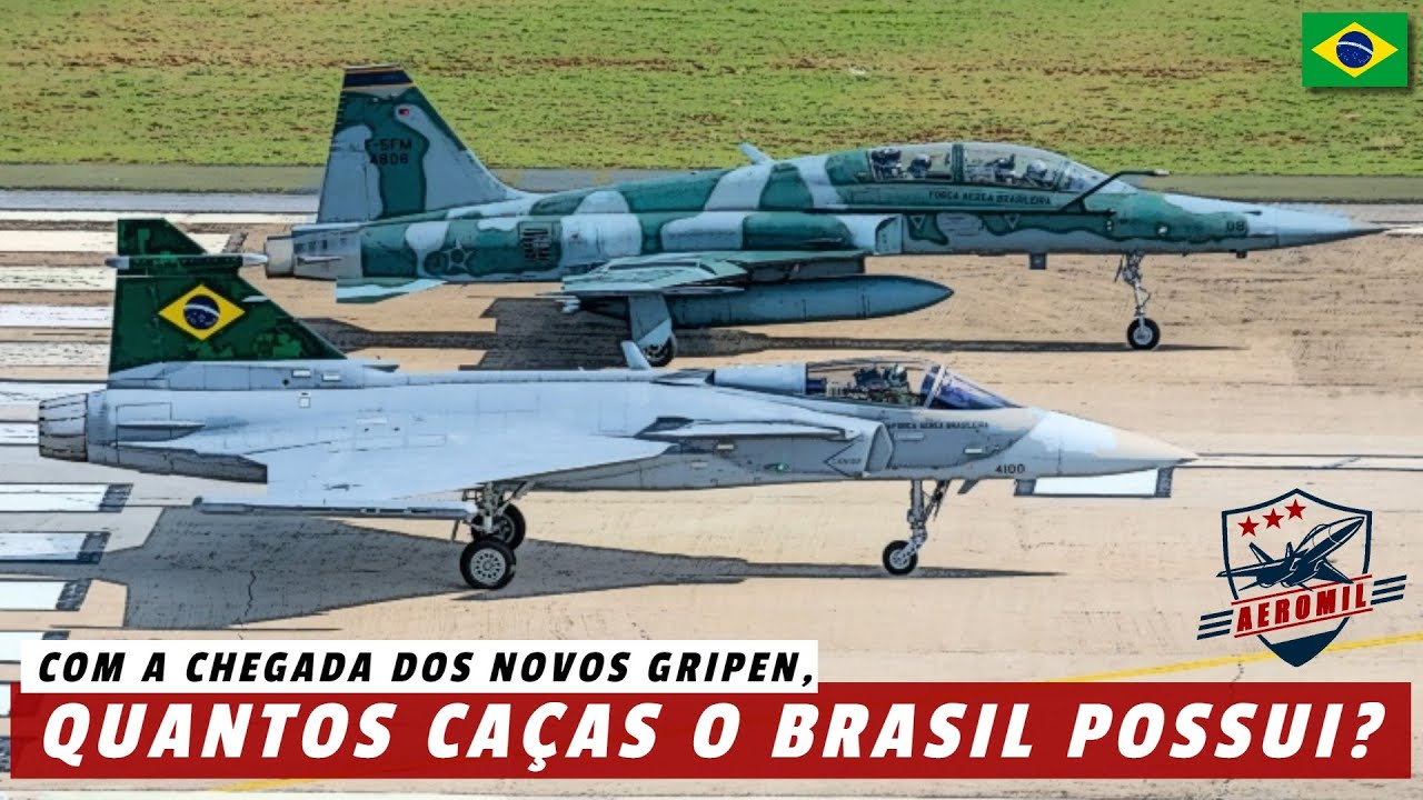 Quantos jatos de combate o Brasil possui agora? (Após a chegada recente ...