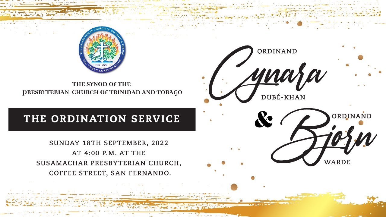 The Ordination Service of Ordinand Cynara Dubé- Khan & Ordinand Bjorn ...