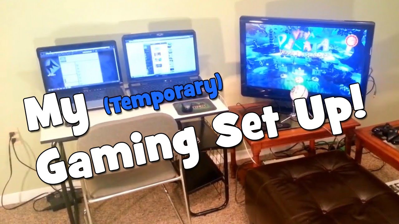KYR SP33DY - Set Up Video! (My Temporary Gaming Set Up) - YouTube