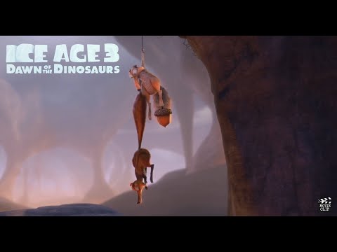 Epic Rescue Scene – Scrat & Scratte Hanging On! | Ice Age 3: Dawn of The Dinosaurs [Movie Clip]