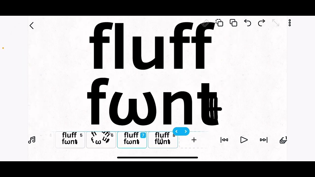 Fluff Font Logo Bloopers Take 4: A Greek letter! - YouTube