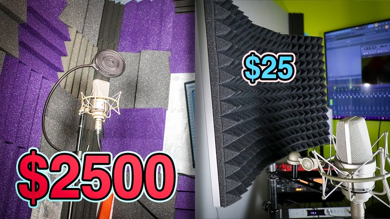 $25 Iso Shield Vs $2000 DIY Soundproof Vocal Booth | TEST RESULTS ...