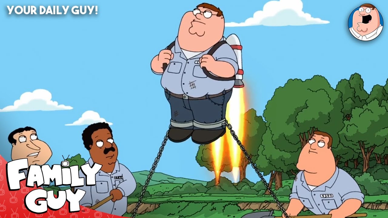 Family Guy: Peter Use Jetpack to Escape Prison - YouTube