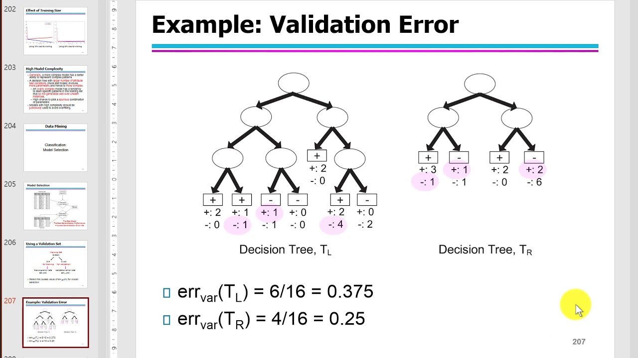 (데이터 마이닝) 분류 Classification - 모델 선택 Model Selection - YouTube