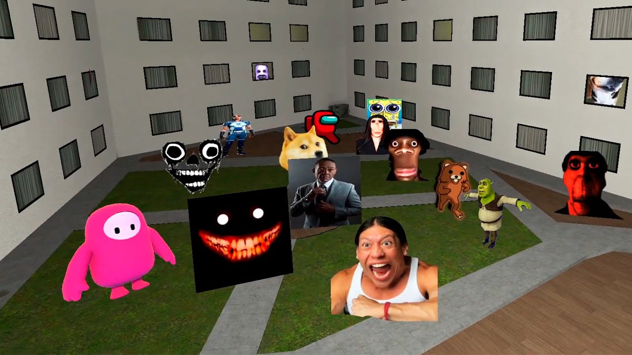 All Nico's Nextbots, Jerma, Obunga and Patrick Bateman NEXTBOT in The ...