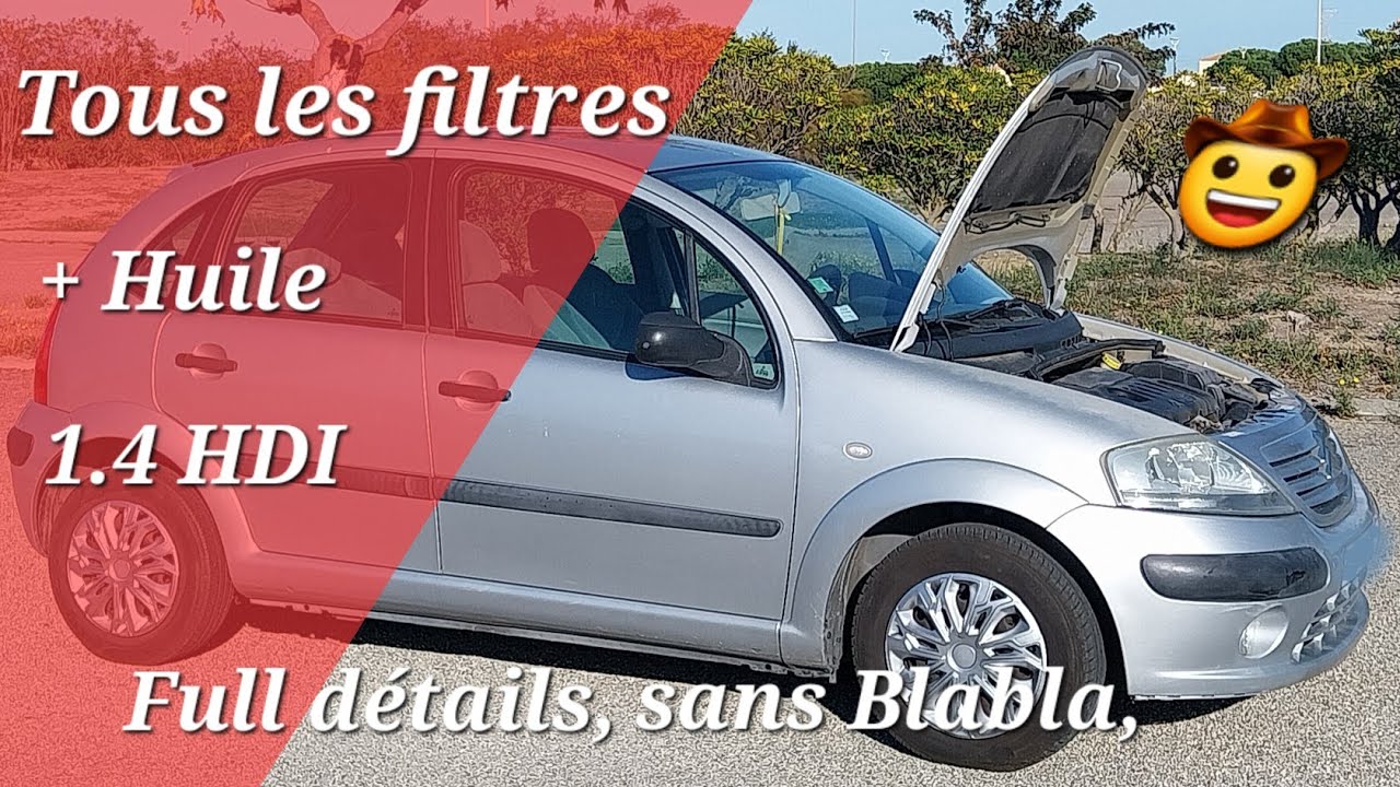 TUTO Comment Vidanger Citroën C3 1.4HDI, vidange complète Huile + tous ...