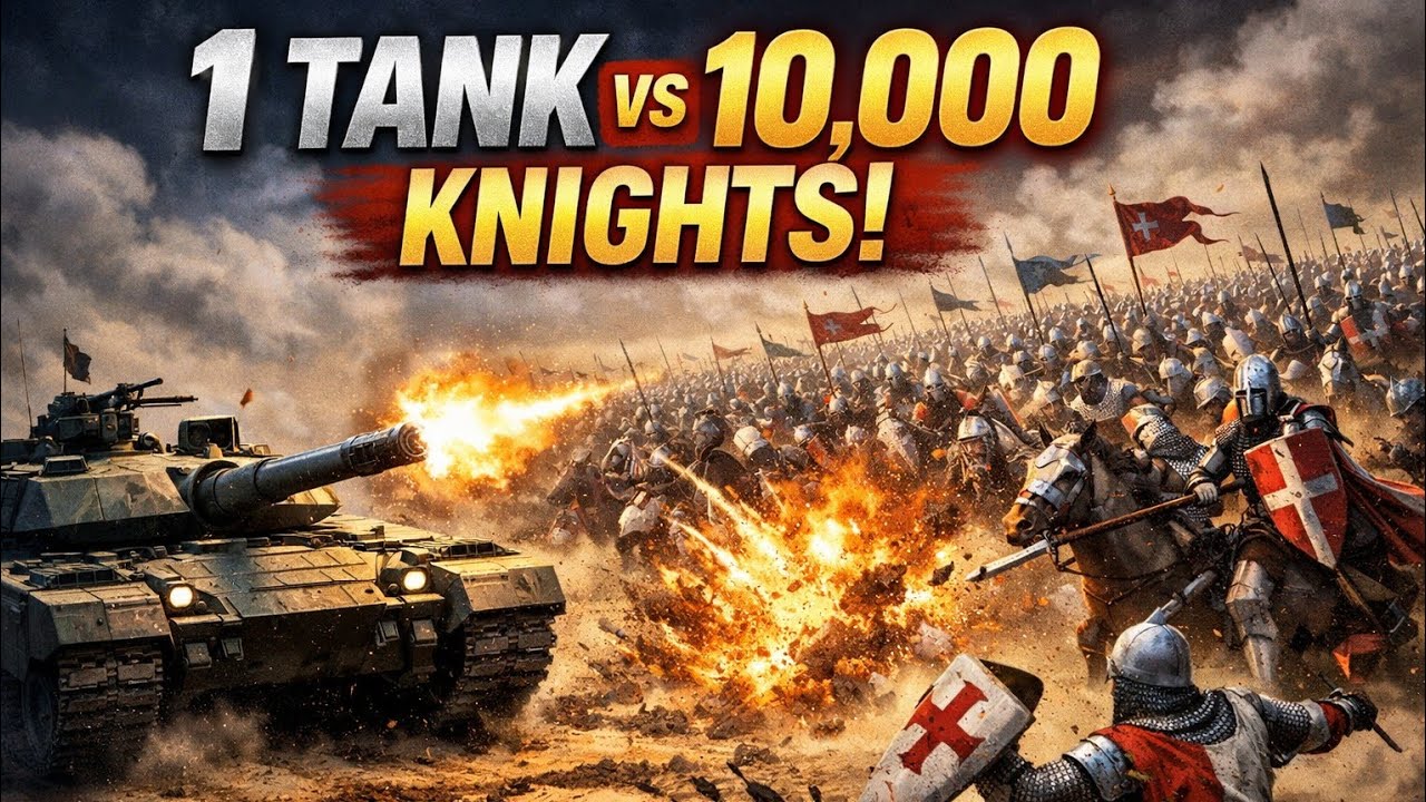 Could One Modern Tank Defeat 10,000 Medieval Knights - YouTube