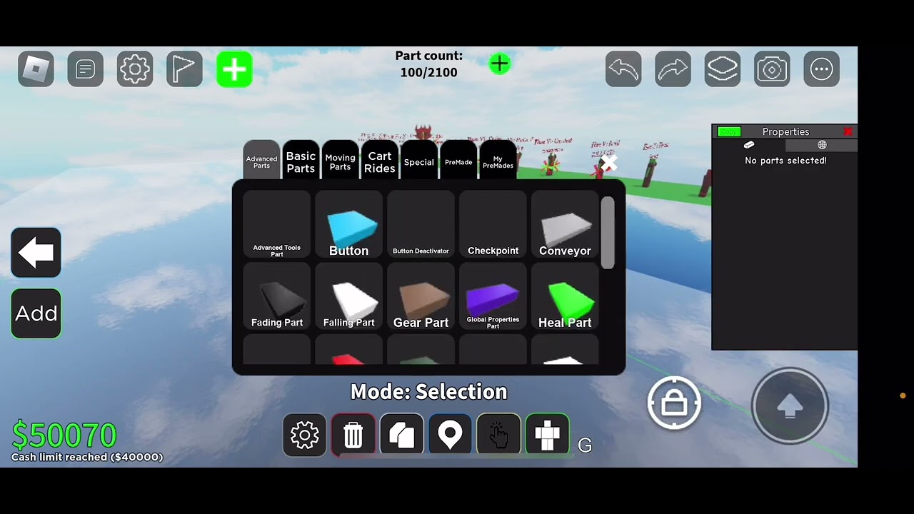 New obby creator “UI update” (dark mode) - YouTube