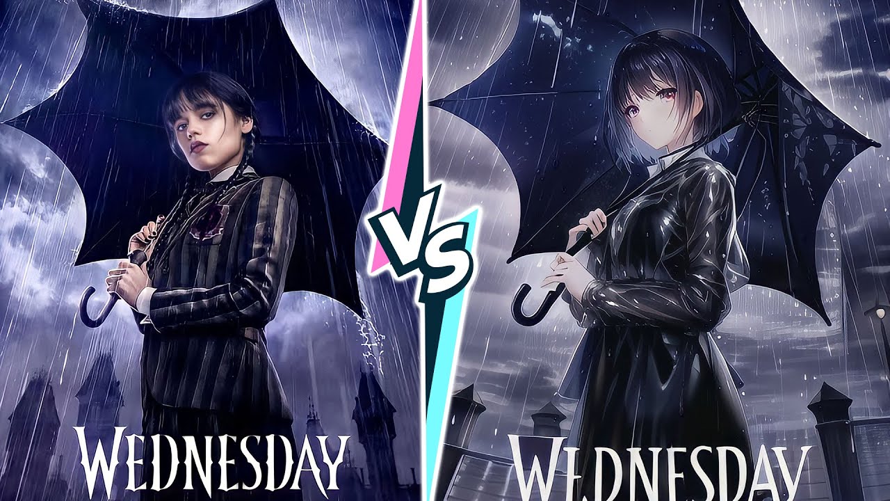 Wednesday Become Anime | ANIME VERSION - YouTube