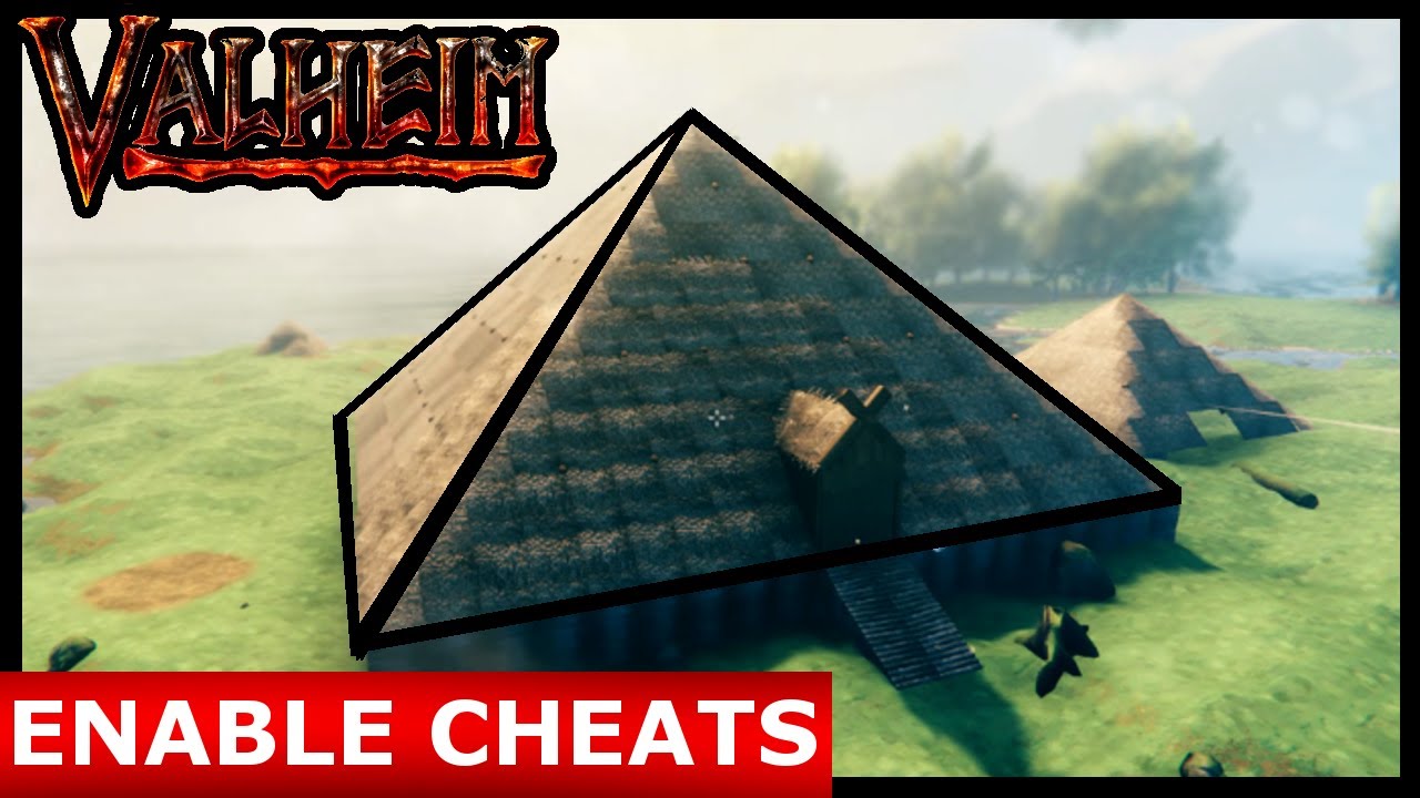 VALHEIM ~ Pyramid Build ~ How To Enable Cheats - YouTube