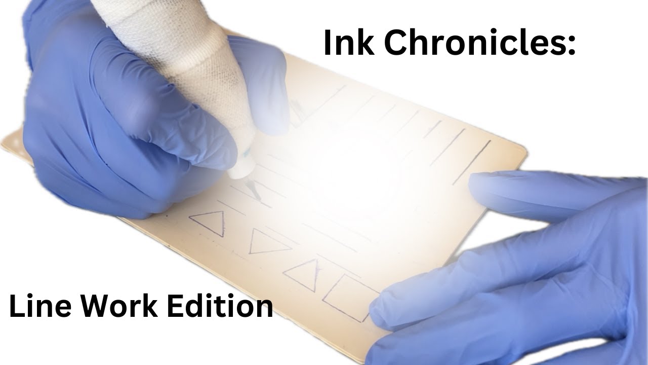 Tattoo Line Work Practice on Fake Skin - YouTube