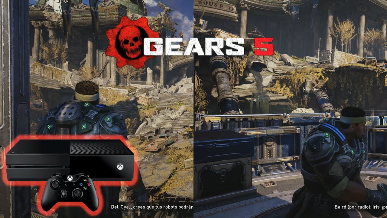 Gears 5 en xbox one fat - YouTube