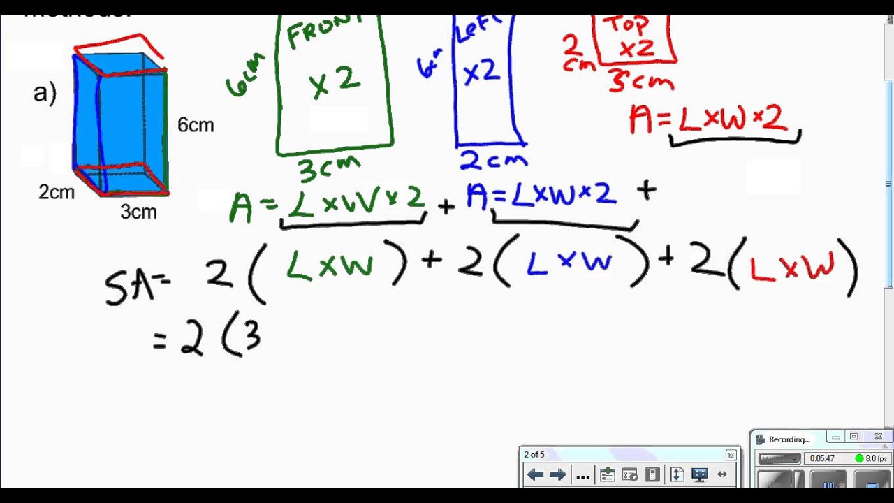 CH1 L3 Surface Area VIDEO 1 - YouTube
