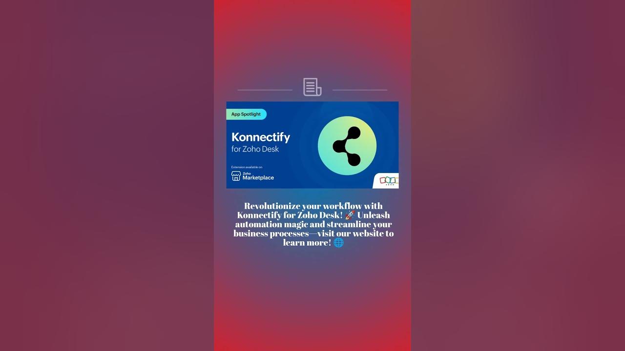 App Spotlight: Konnectify for Zoho Desk - YouTube