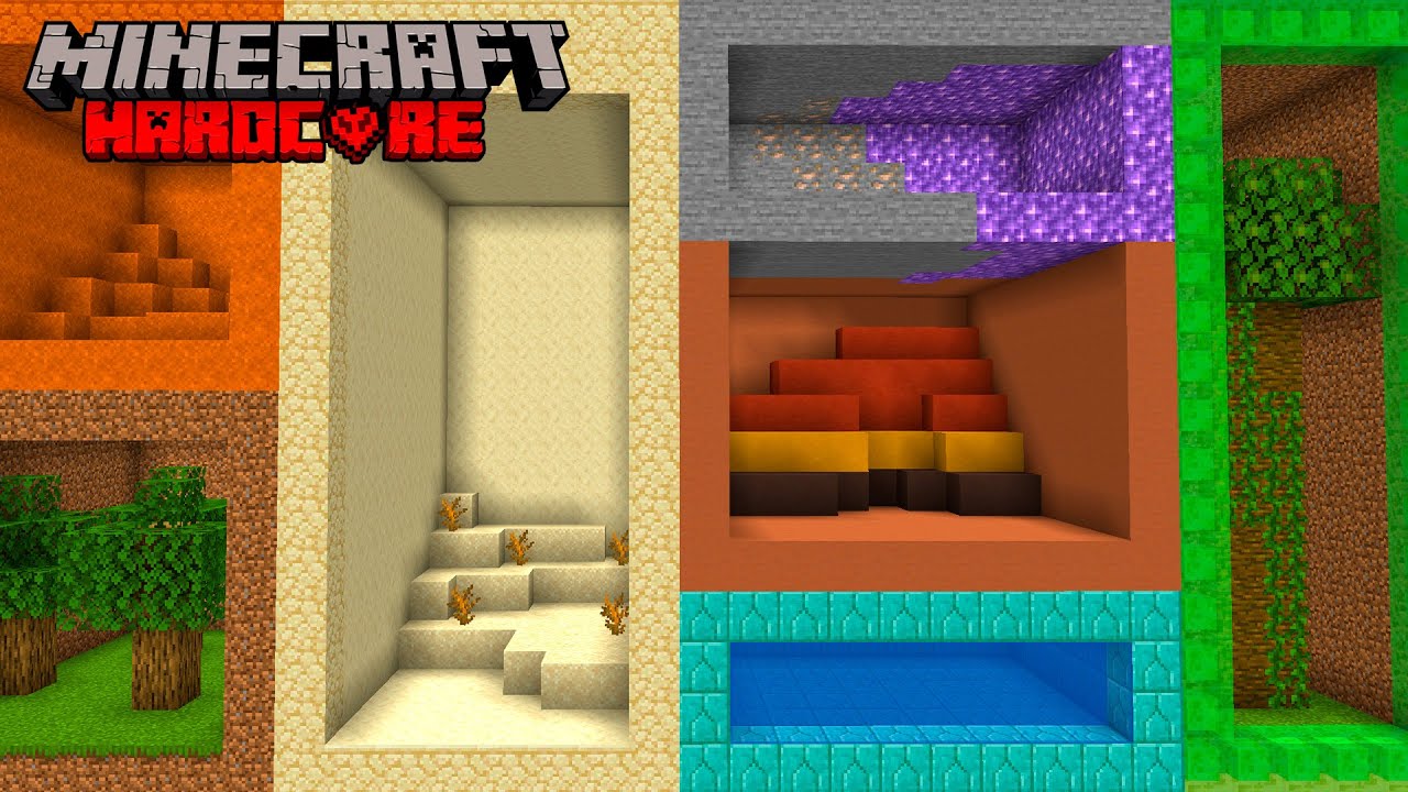 Construí TODOS los Biomas en Minecraft ONEBLOCK - YouTube