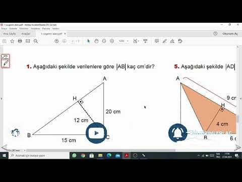 6.Sınıf Üçgende Alan Hesaplama Soru Çözümü