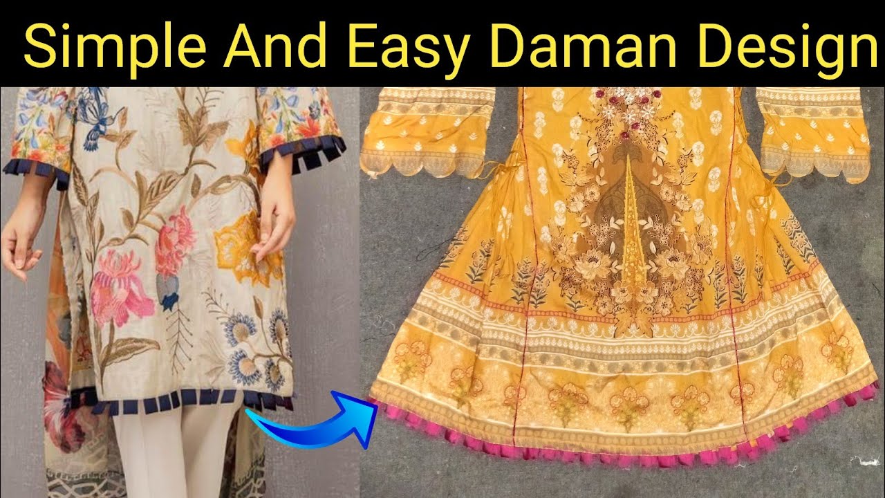 New daman design 2020 |new daman design without lace | daman design ...