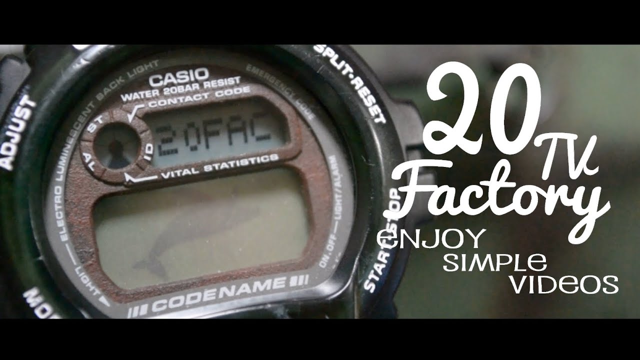G-SHOCK custom PART2. rust paint dial face. - YouTube