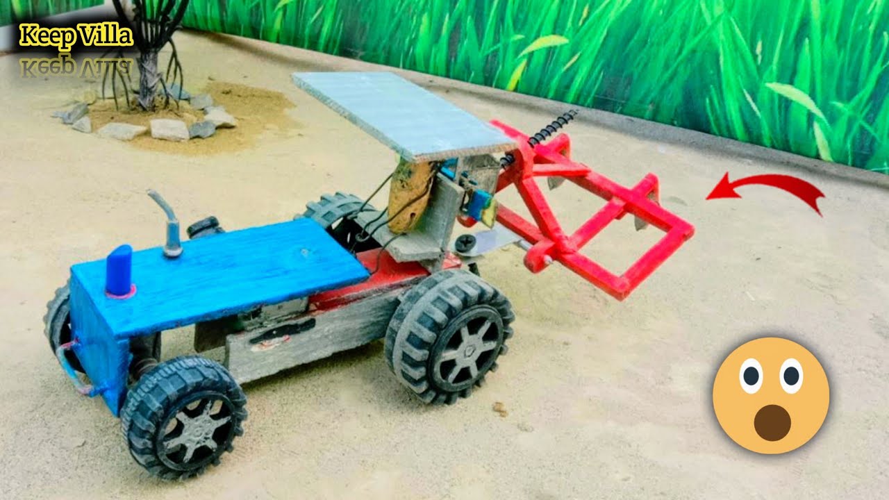 diy tractor Ridger Machine | 2 farrow ridger | keep villa - YouTube