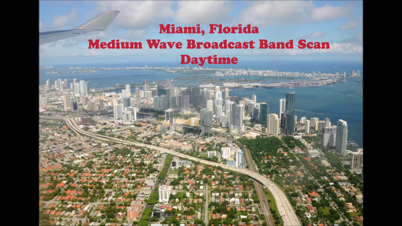 Miami, Florida Medium Wave Broadcast Band Scan with station IDs - YouTube