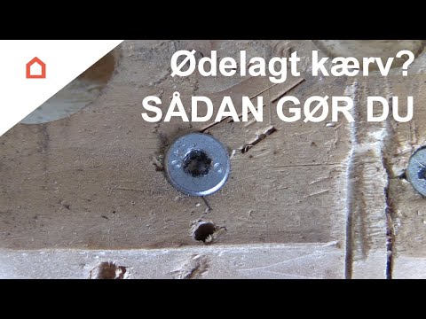 Sådan klarer du en ødelagt skrue