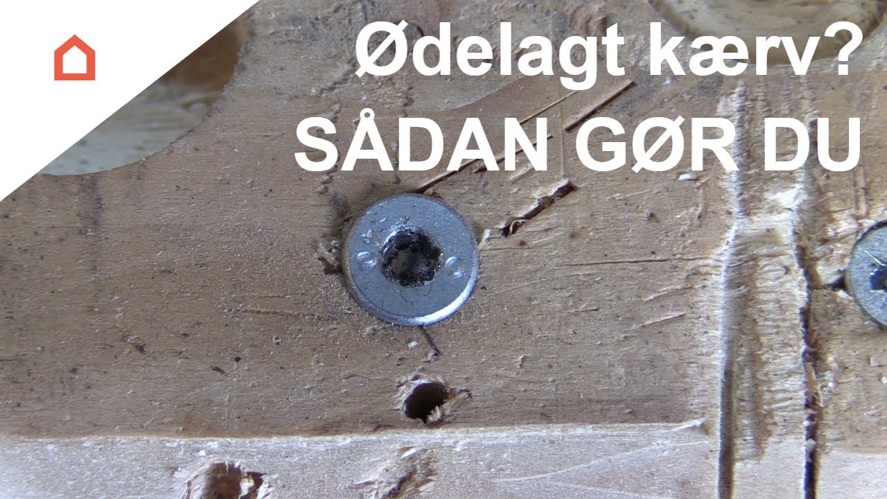 Sådan klarer du en ødelagt skrue - YouTube