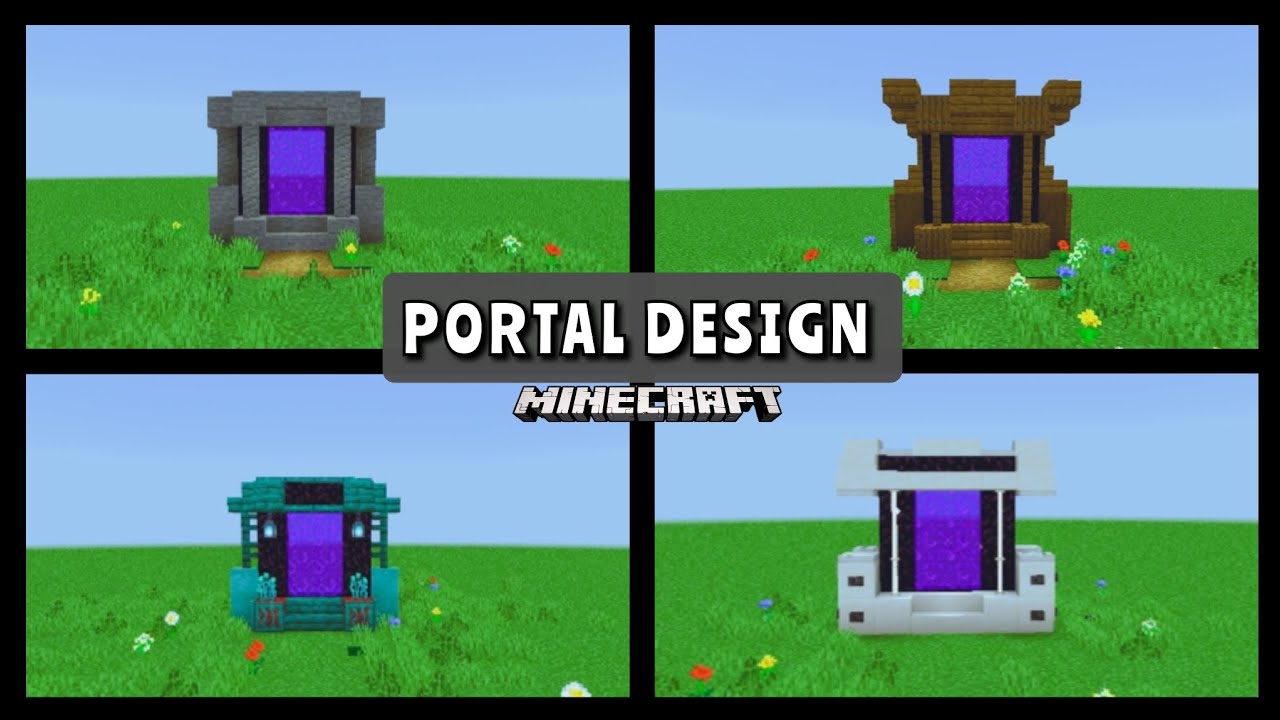 MINECRAFT: HOW TO BUILD NEITHER PORTAL DESIGN | simple & cool - YouTube