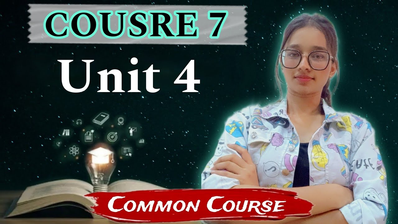 Course 7 || Unit 4 || D.Ed.Spl (2nd Year) || Common Course || By ...
