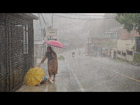CRAZY RAIN! THIS SMALL TOWN FULL OF STORIES GOT COMPLETELY DESTROYED BY A MASSIVE RAINSTORM