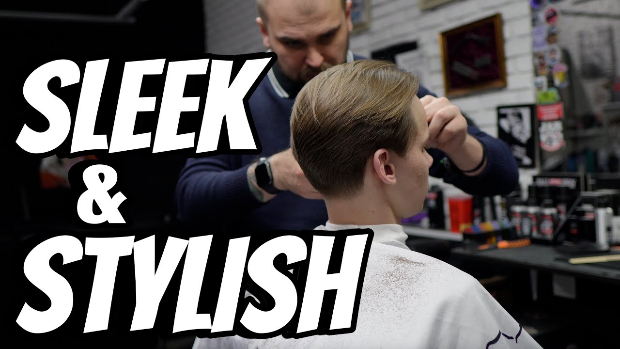 💈 ASMR Barber. Sleek & Stylish: Medium-length hair, slicked back ...