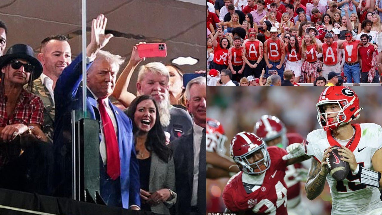Donald Trump Shakes Up Alabama Vs Georgia Game: Massive Crowd Erupts ...