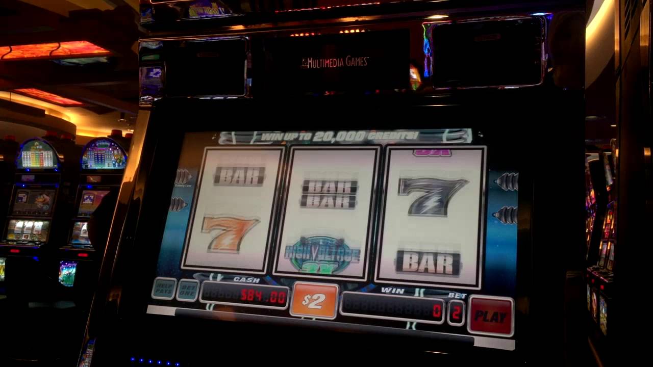 High Voltage Power Spike $2 slot machine - double or nothing - YouTube