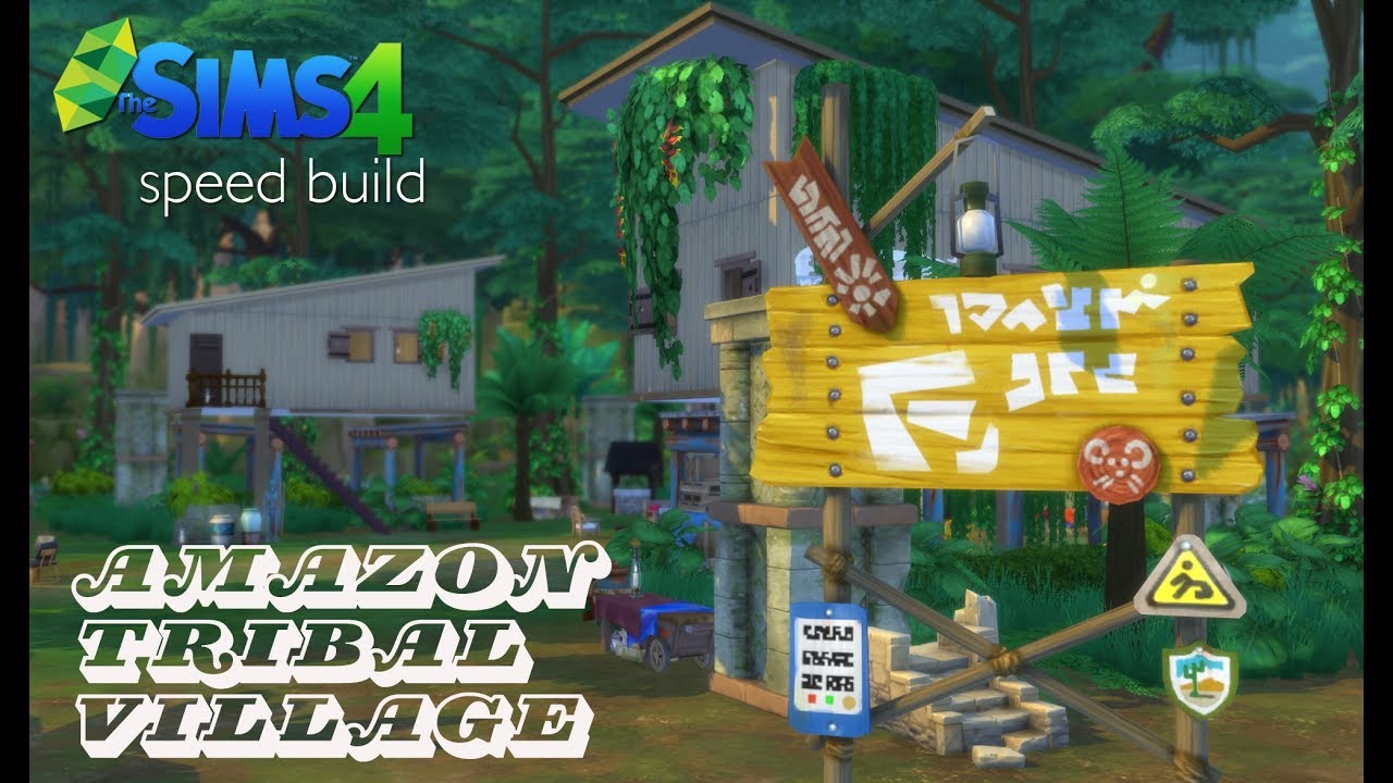 Amazon Tribal Village | Speed Build | Sims 4 - YouTube