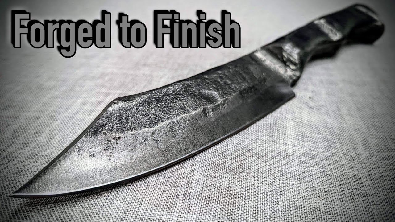 Forging a Solid Steel Knife - YouTube