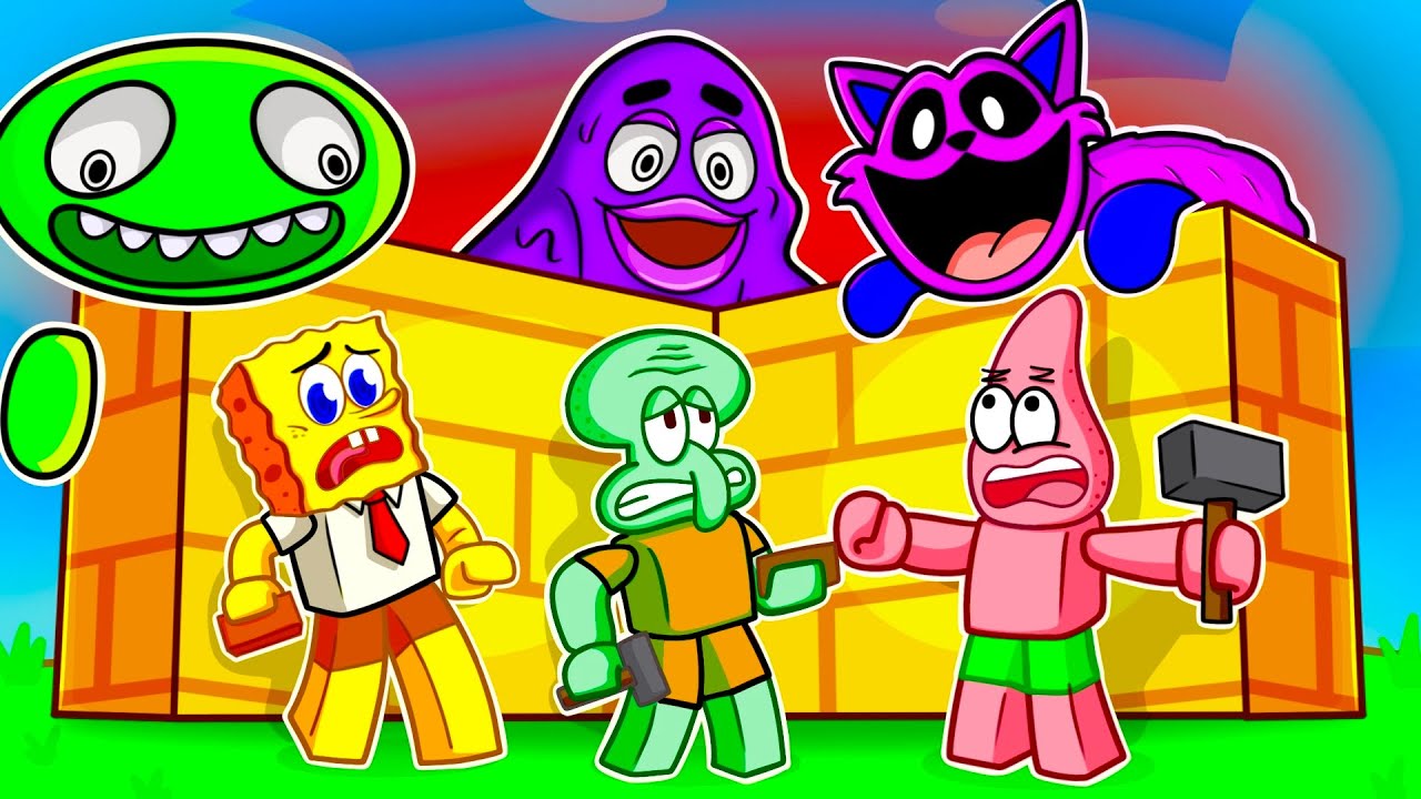 Spongebob and Patrick BUILD TO SURVIVE in Roblox! - YouTube