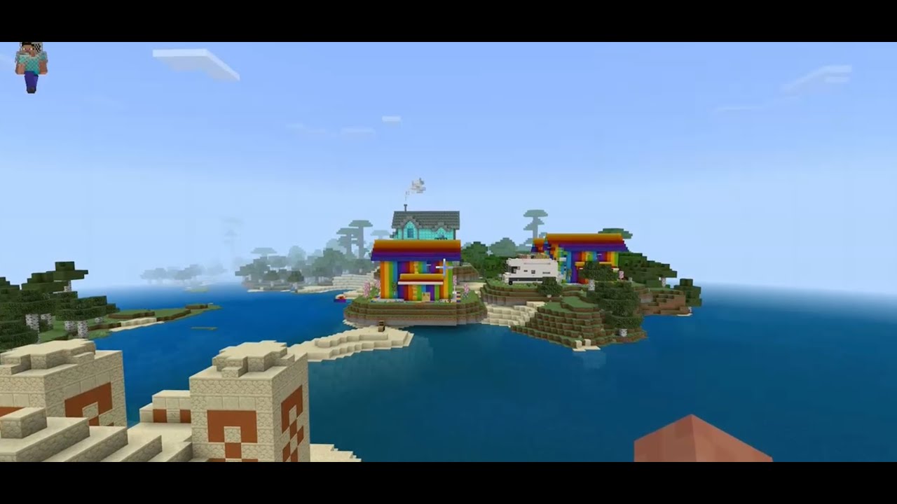 Building Craftable Houses in a Colorful Minecraft Village! 🏡 ...
